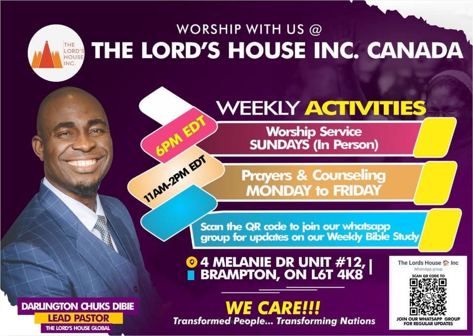 The Lord's House Global – …equipping the Saints, Transforming Nations!